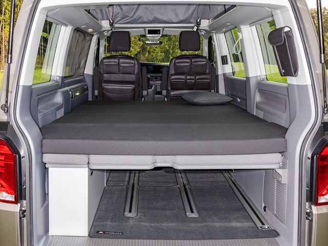 XTEND folding bed for VW T5 / T6 California Beach and Multivan - 100 ...
